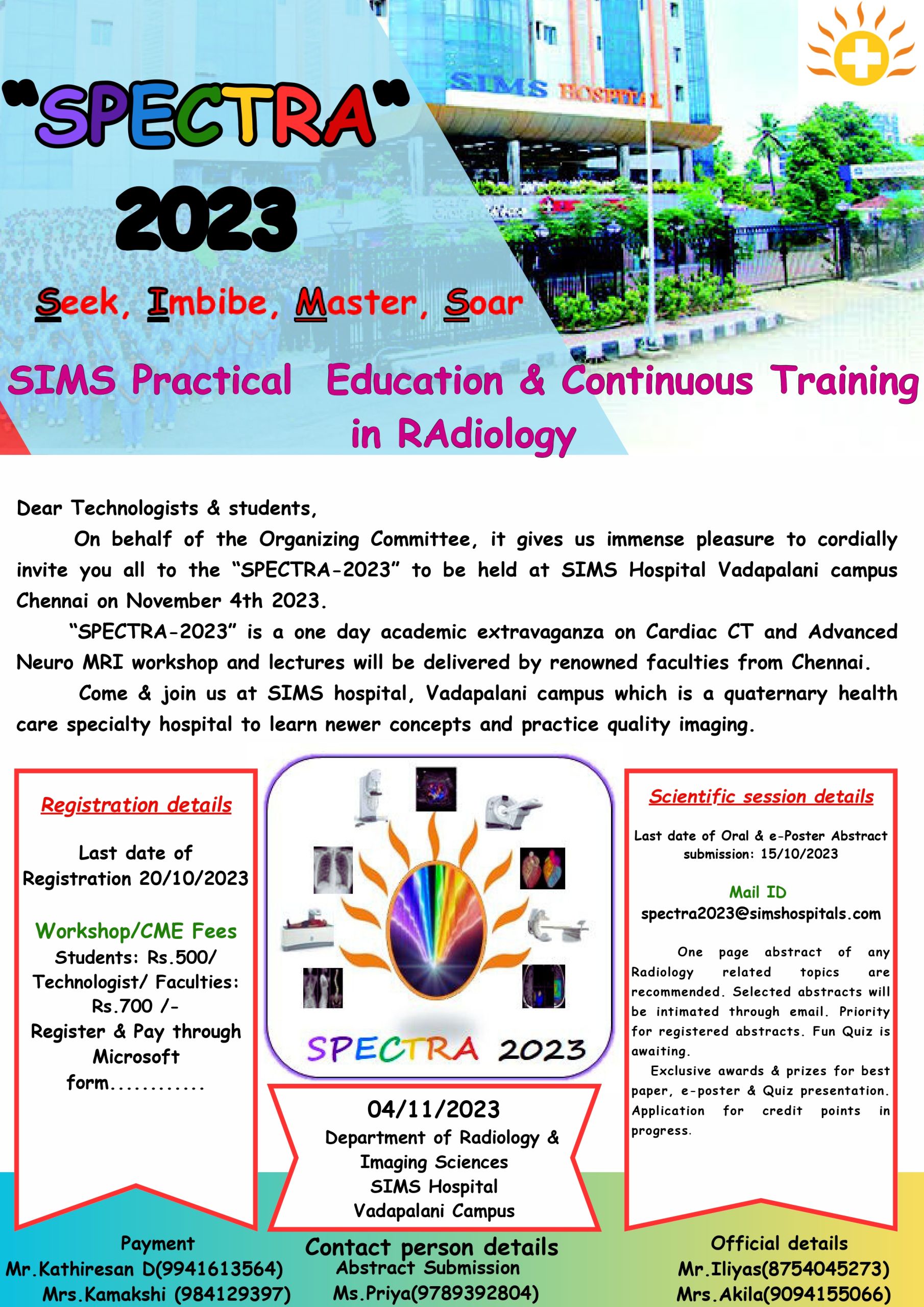 SPECTRA - 2023 Radiology Brilliance Unveiled | SIMS Hospital